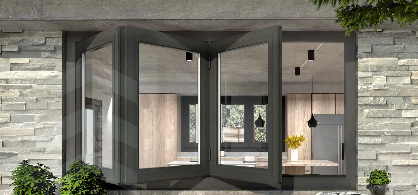 Aluminum Folding Windows - Durable Material | Elitech Group